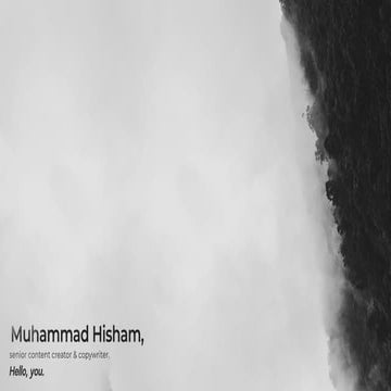 Muhammad Hisham portfolio | PPT