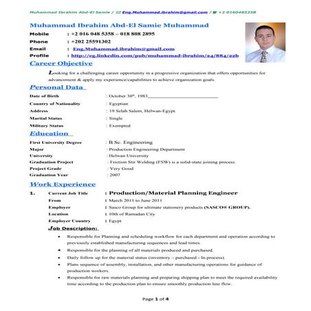 Muhammad ibrahim cv | DOC