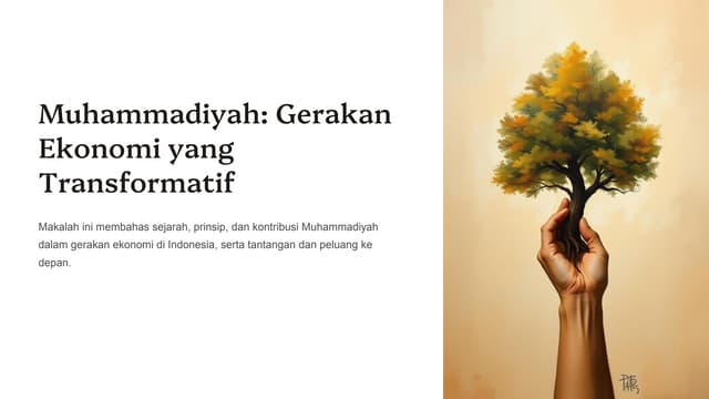 Implementasi nilai ekonomi dalam program muhammadiyah | PPTX