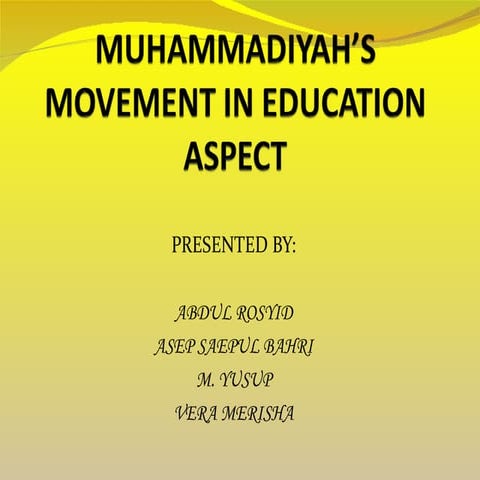 Muhammadiyah's presentation | PPT