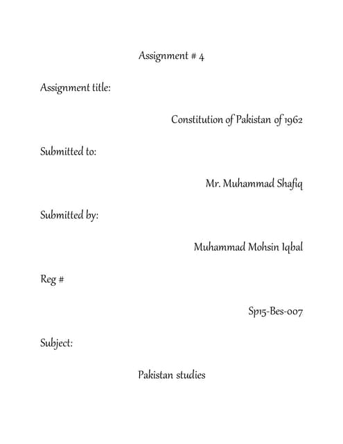 Legal framework order 1970 | PPT