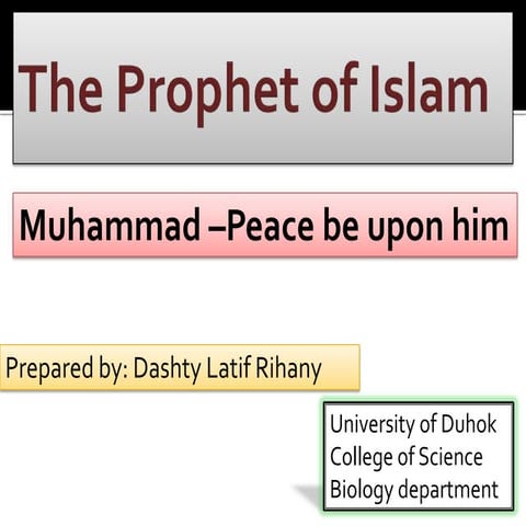 Prophet muhammad | PPT