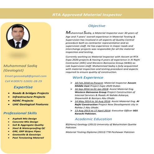 CV format sadiq | PDF