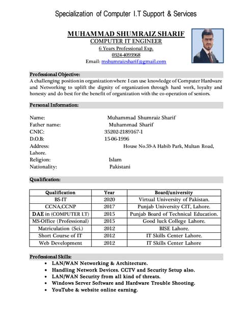 Curriculum vitaecpei | DOCX | Technology & Computing