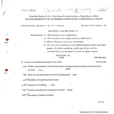 Muhs management of Nursing Service Education | PDF