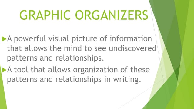 Types of graphic organizers | PPTX