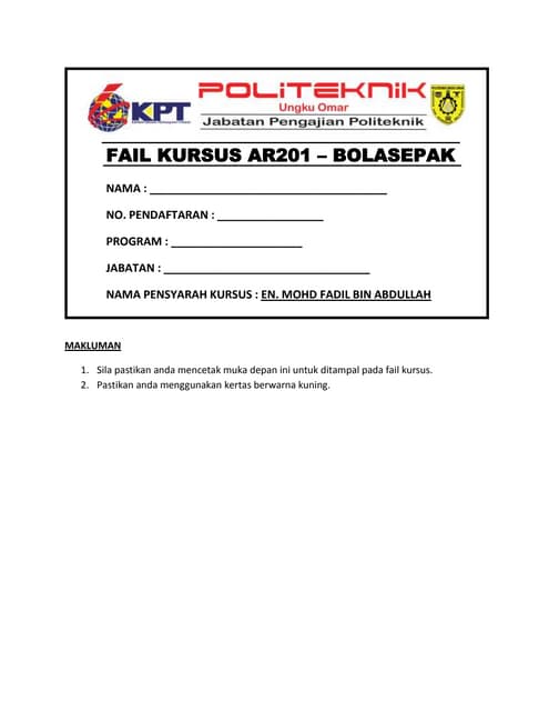 Muka depan rph | PDF