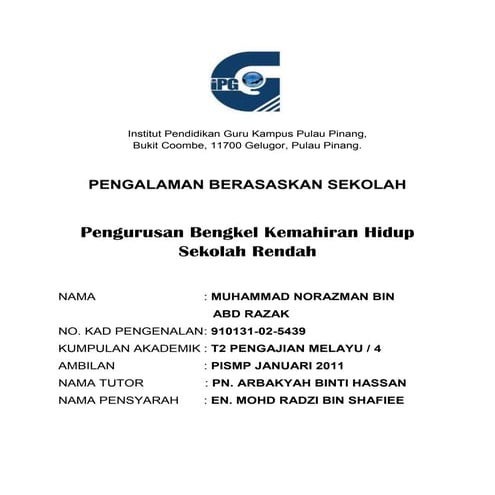 Muka dpan sbe | DOCX