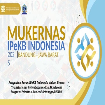 Mukernas IPeKB Tahun 2025 di Bandung Prov | PPTX