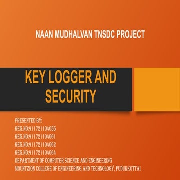 key loggers and security for cybersecurity | PPTX