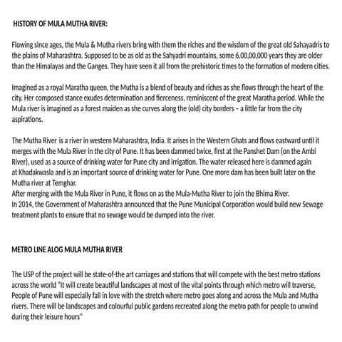 mula mutha river information pune maharashtra.pptx