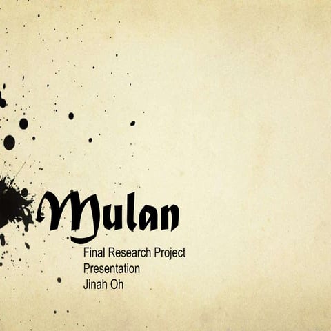 Mulan presentation | PPTX