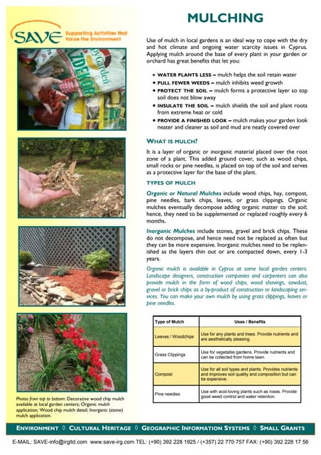 Mulching ppt | PPTX