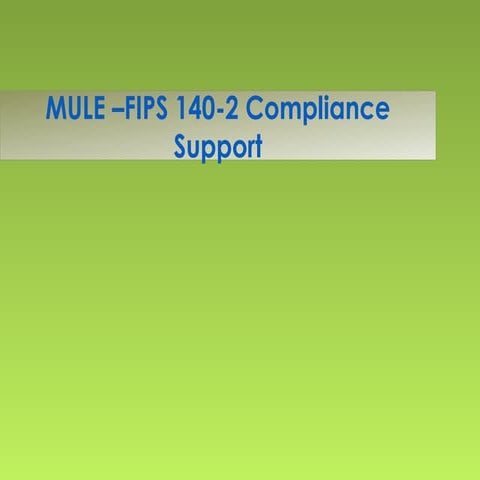 Mule fips | PPT