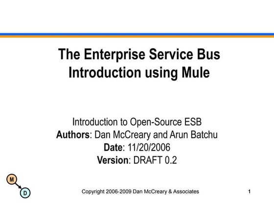 Mule esb usecase | PPT