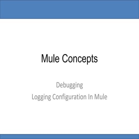 Mule Debugging Loggingconfigurationinmule Ppt 5601