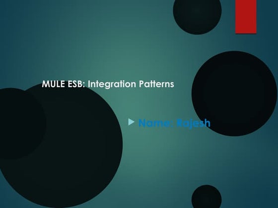 Mule integration patterns | PPT