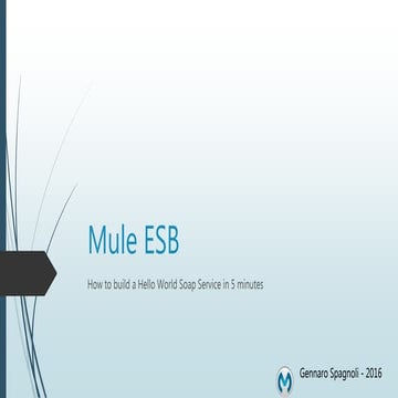Mule Esb Soapservice Ppt