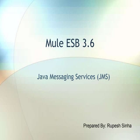 Mule JMS Transport | PPT