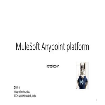 Mulesoft Anypoint Platform Introduction Pptx Cloud Computing Internet