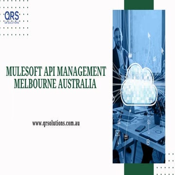 MuleSoft API Management Melbourne Australia | QR Solutions | PDF