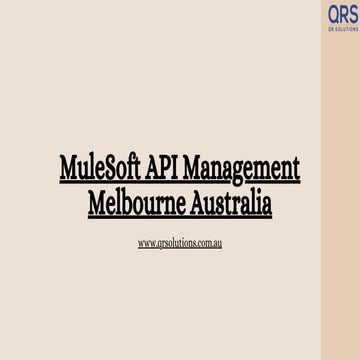 MuleSoft API Management Melbourne Australia.pdf