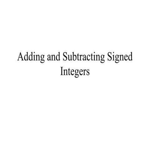 Mulitply-divide integers add and subtract integers.ppt