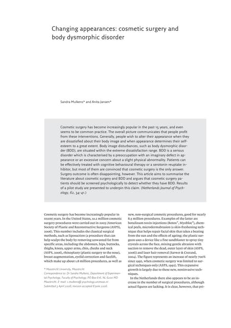 Female Genital Cosmetic Surgery (FGCS) ‘enhancement’ or ‘mutilation’? | PPT