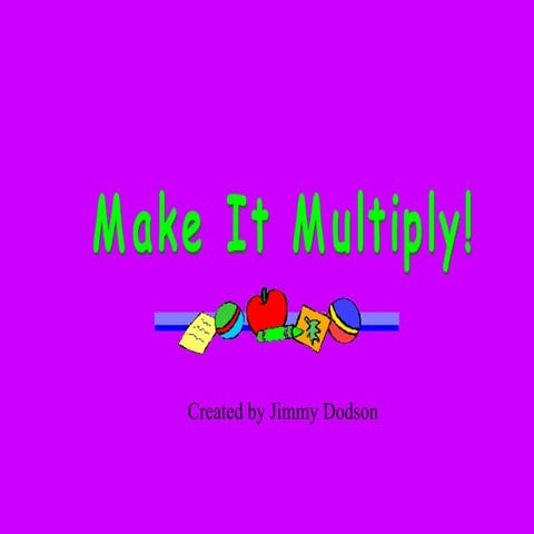 Multiplication | PPT