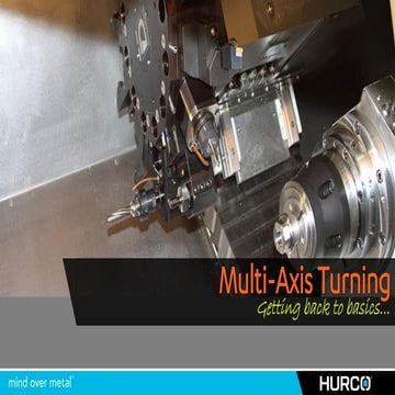 Multi-Axis Turning | Hurco IMTS 2012 | PDF