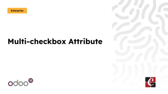 Multi - checkbox Attribute in the Odoo 17 | PPTX Multi - checkbox Attribute in the Odoo 17 | PPTX