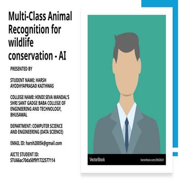 Multi-Class Animal Recognition for wildlife conservation - AI.pptx
