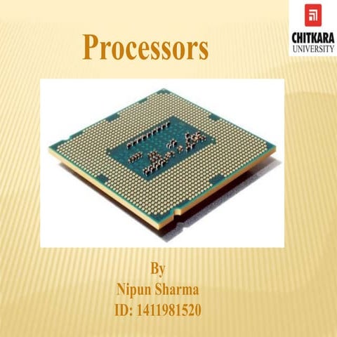 Multi Core Processors Pptx Computing Technology And Computing