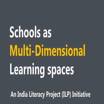 Multi dimensional learning space - slideshare | PDF