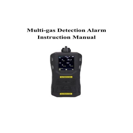 Portable Multi-Gas Detector (Pump Suction Type) | PDF