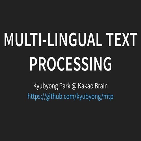 Multi lingual text-processing | PPT
