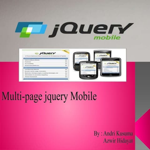 Multi page jquery mobile | PPT