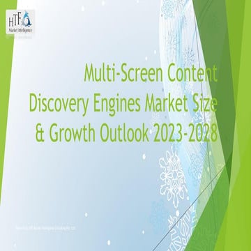 Multi-Screen Content Discovery Engines Market pdf.pdf | Search | Internet