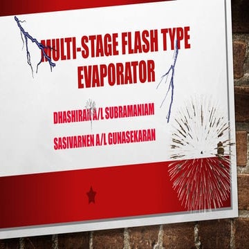 Multi Stage Flash Type Marine Evaporator | PPTX