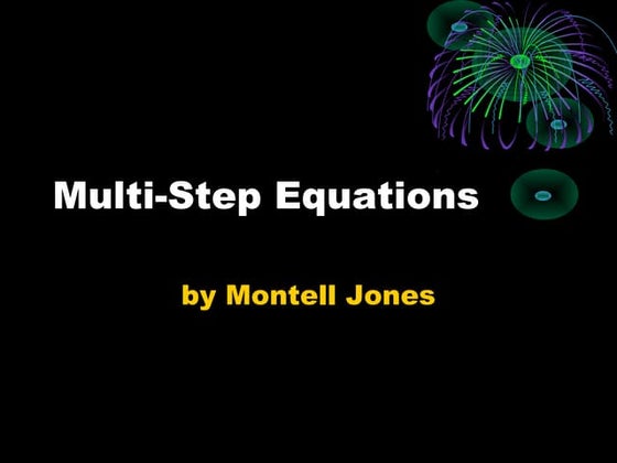 Powerpoint multi step equations | PPT