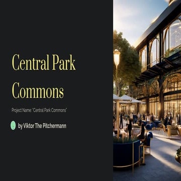 Multi-tenant Mixed-use Lifestyle Center Pitch Deck Template | PDF