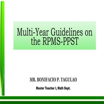 Multi-Year Guidelines on the RPMS-PPST.pptx