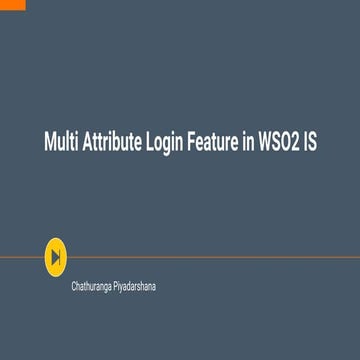 Multi attribute login feature | PPT