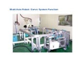 Multi Axis Robot / Servo System Function