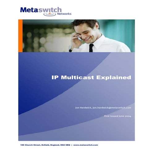 Ip Multicast Explained Pdf Computer Networking Computing