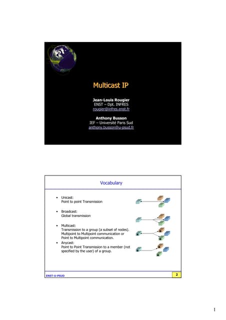 Distance Vector Multicast Routing Protocol (DVMRP) : Presentation | PPT