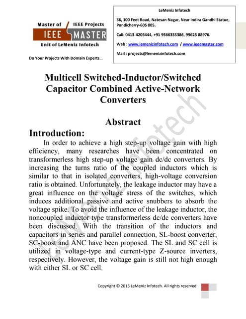 A non isolated multi input multi output dc–dc boost converter for electric vehicle applications ...