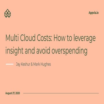 Multi cloud costs how to leverage insight and avoid overspending | PDF