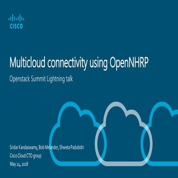 Multicloud connectivity using OpenNHRP | PPTX