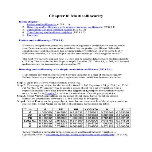 Multicollinearity | PDF